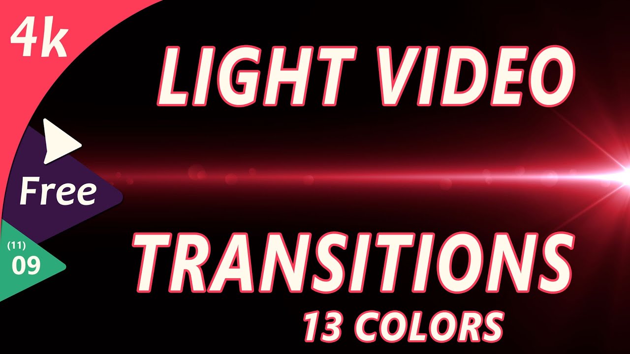 Light video transitions lens flare effects black screen overlay (video ...