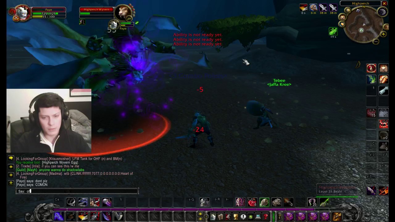 rip hellground WoW TBC server -theres always that silly guy trying to steal your quest item ...