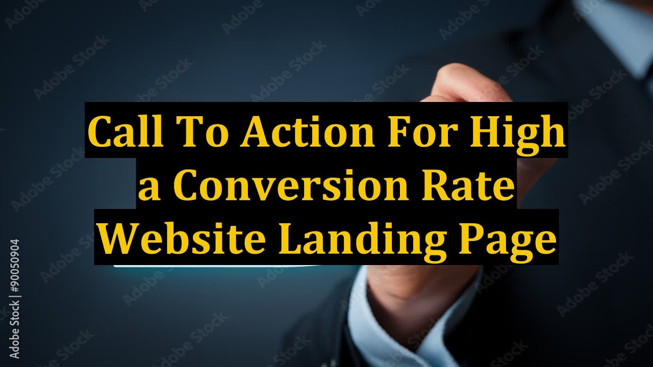 Call To Action For High a Conversion Rate Website Landing Page - YouTube