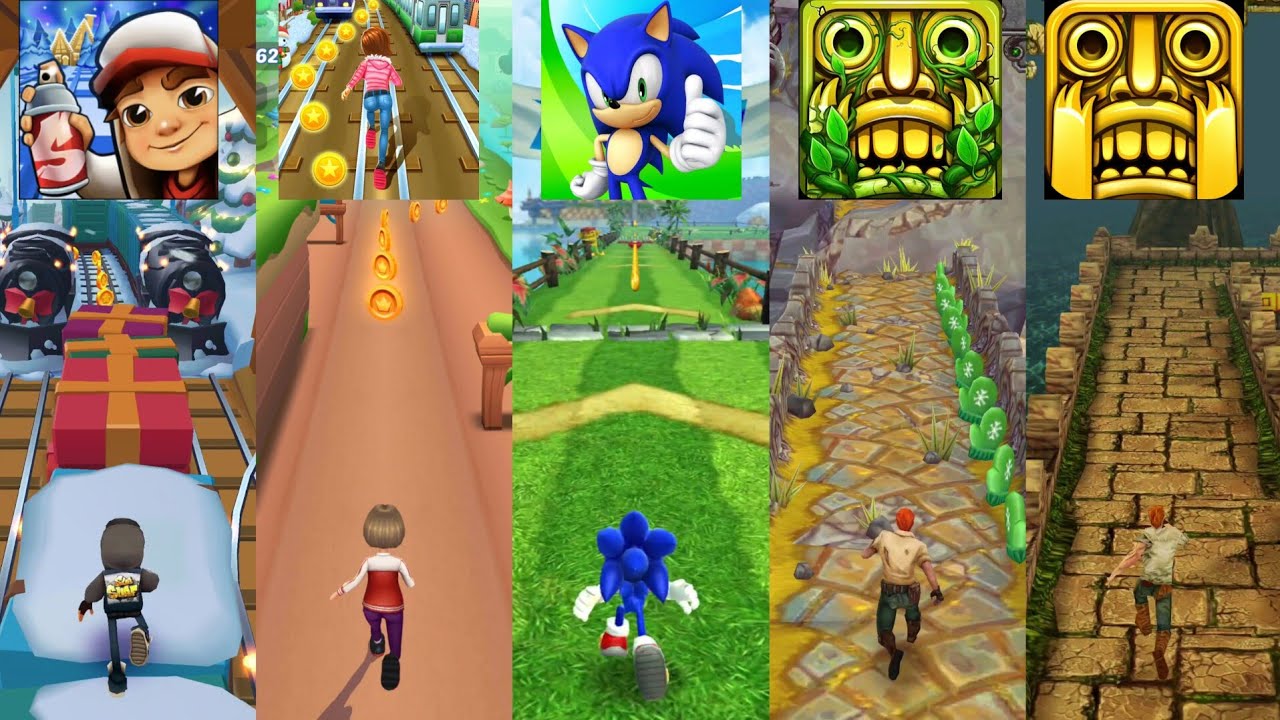 Subway Surfers 🆚 Subway Princess Runner 🆚 Sonic Dash 🆚 Temple Run 2 🆚 ...