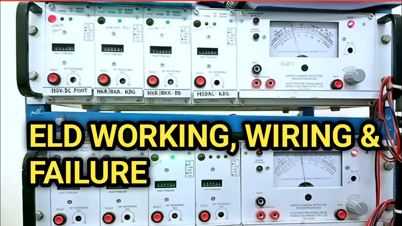Earth leakage Detector in railway ELD | ELD Working#snt # ...