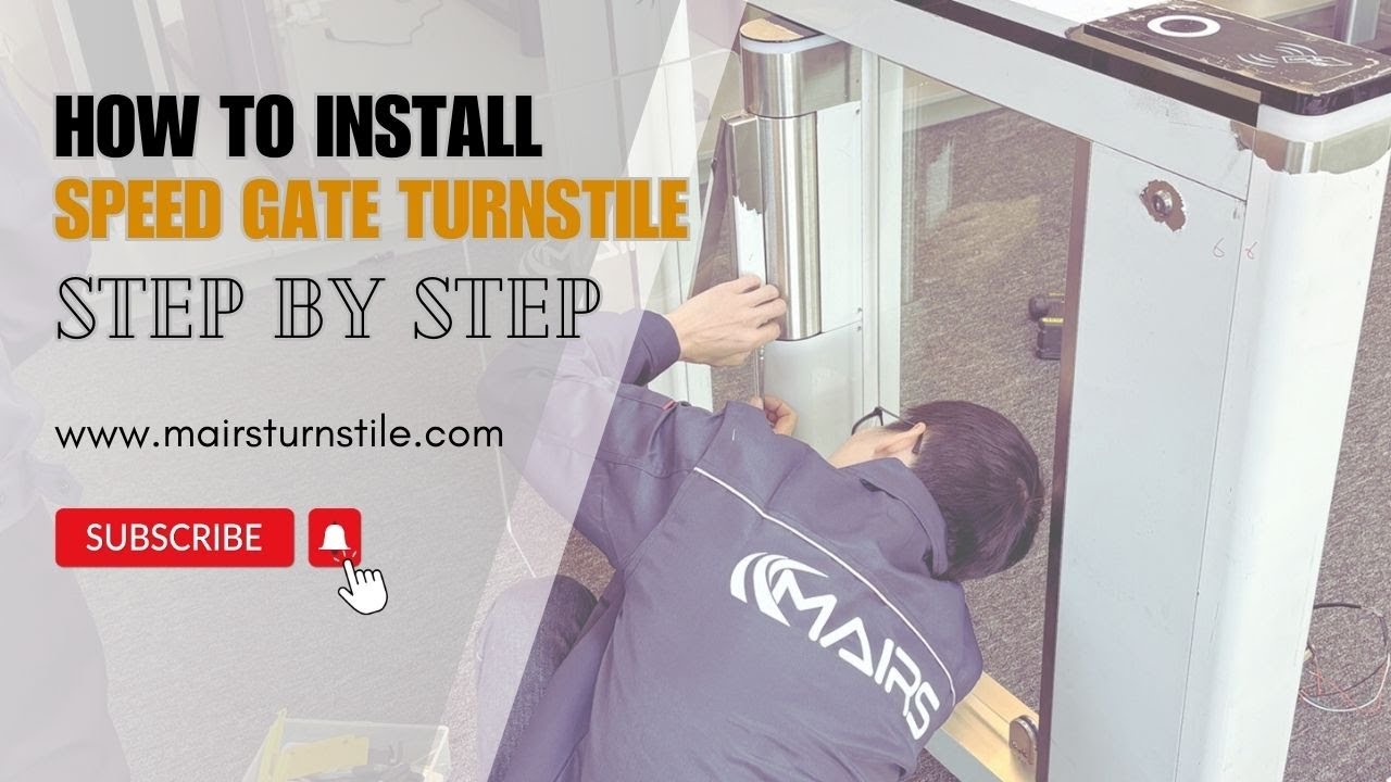Speed Gate Installation - MairsTurnstile.com - YouTube
