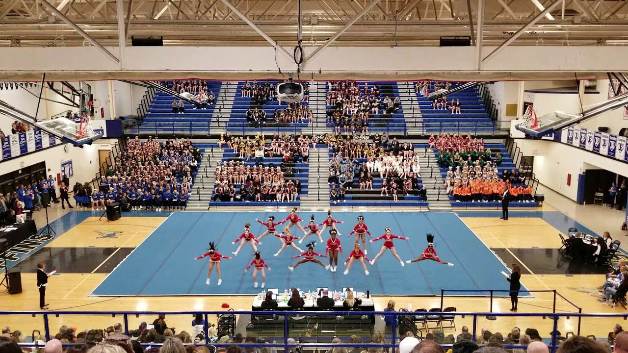 Palatine high school cheer jv 2019 - YouTube
