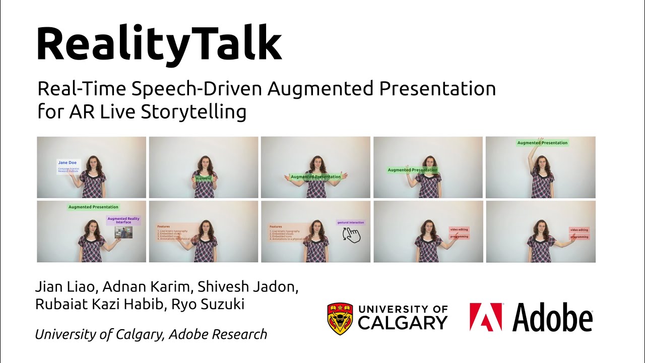 [UIST 2022] RealityTalk: Real-time Speech-driven Augmented Presentation ...