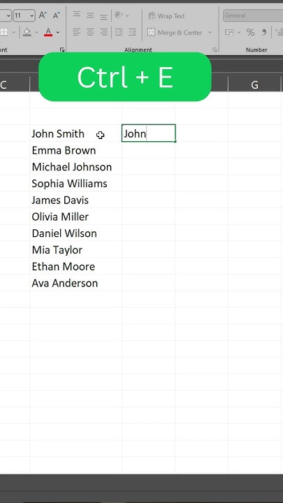 Excel Magic: Split Names in Seconds! #chanzify #exceltips #exceltutorial #exceltricks #excel ...