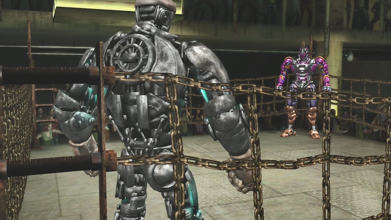 REAL STEEL THE VIDEO GAME - BEFORE SHOWING OFF (ATOM vs MIDAS X) - YouTube