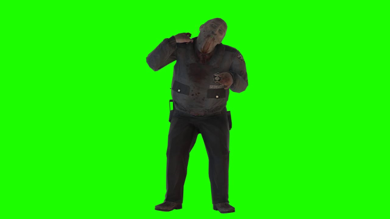 zombie 5 scratch animated front chroma - YouTube
