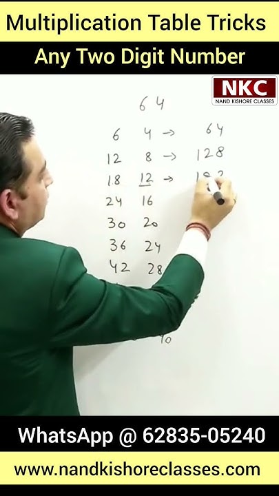 Table of any two digit number - Easy Way - YouTube