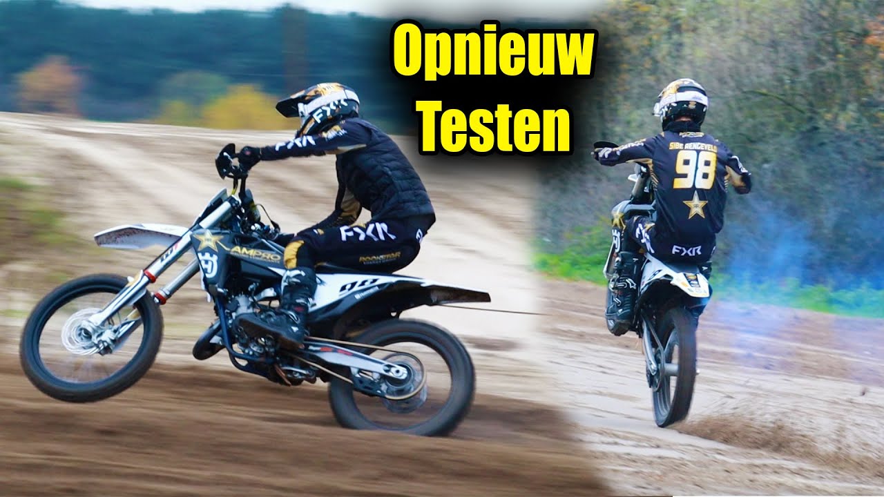 MOTOR OPNIEUW INRIJDEN EN TESTEN || MX LOMMEL - YouTube