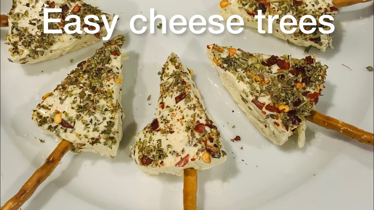Easy Cheese Trees / Cheese Appetizer /holiday - YouTube