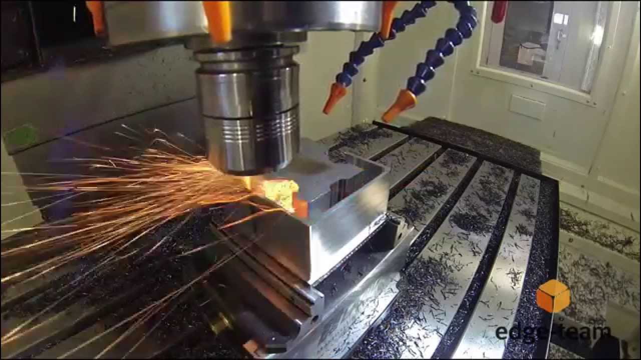Edgecam Waveform on YCM NXV 1020 - Edge-Team - YouTube