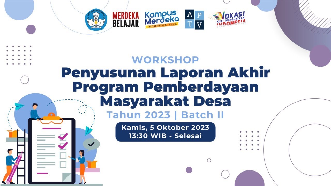 Workshop Penyusunan Laporan Akhir Program Pemberdayaan Masyarakat Desa ...