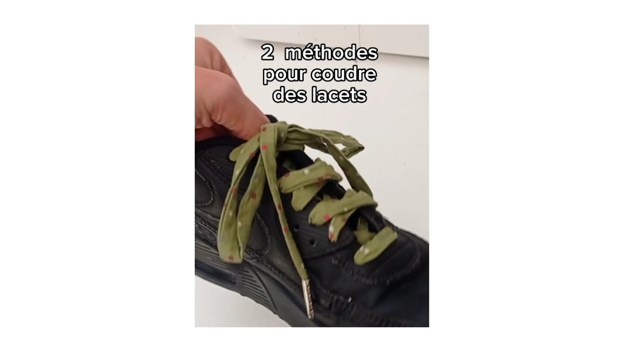 Coudre des lacets , 2 méthodes. , couture débutant - YouTube