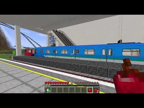 Minecraft Train (Mod)  real trains MTR mod