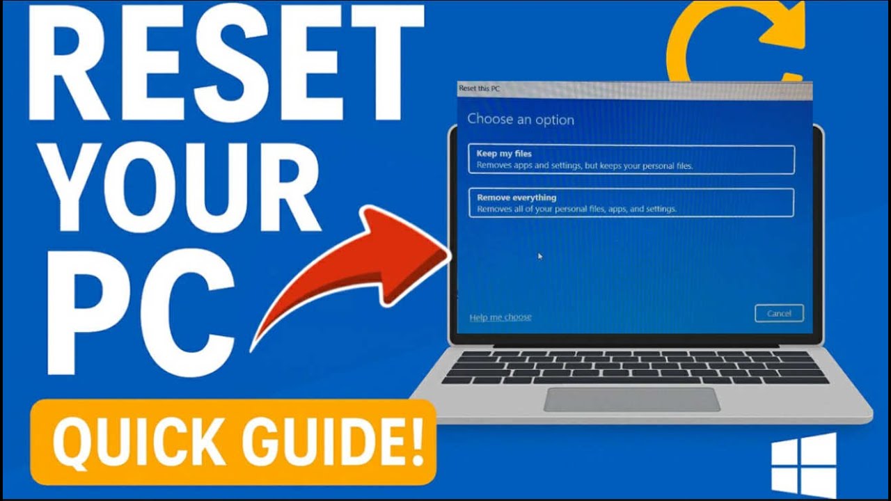 How to Reset Laptop/PC | Factory Reset Windows 10 & 11| Make as Brand ...