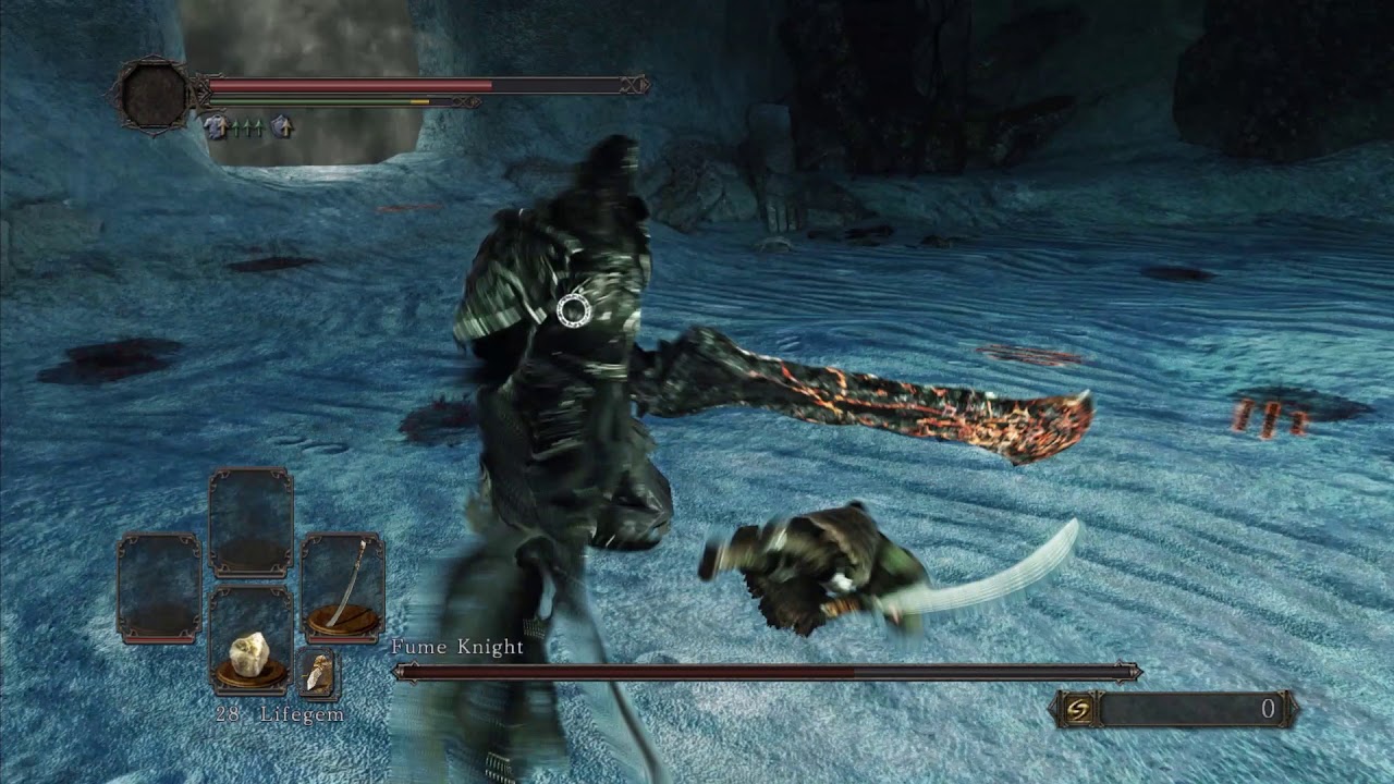 Dark Souls 2 - Fume Knight Boss - YouTube