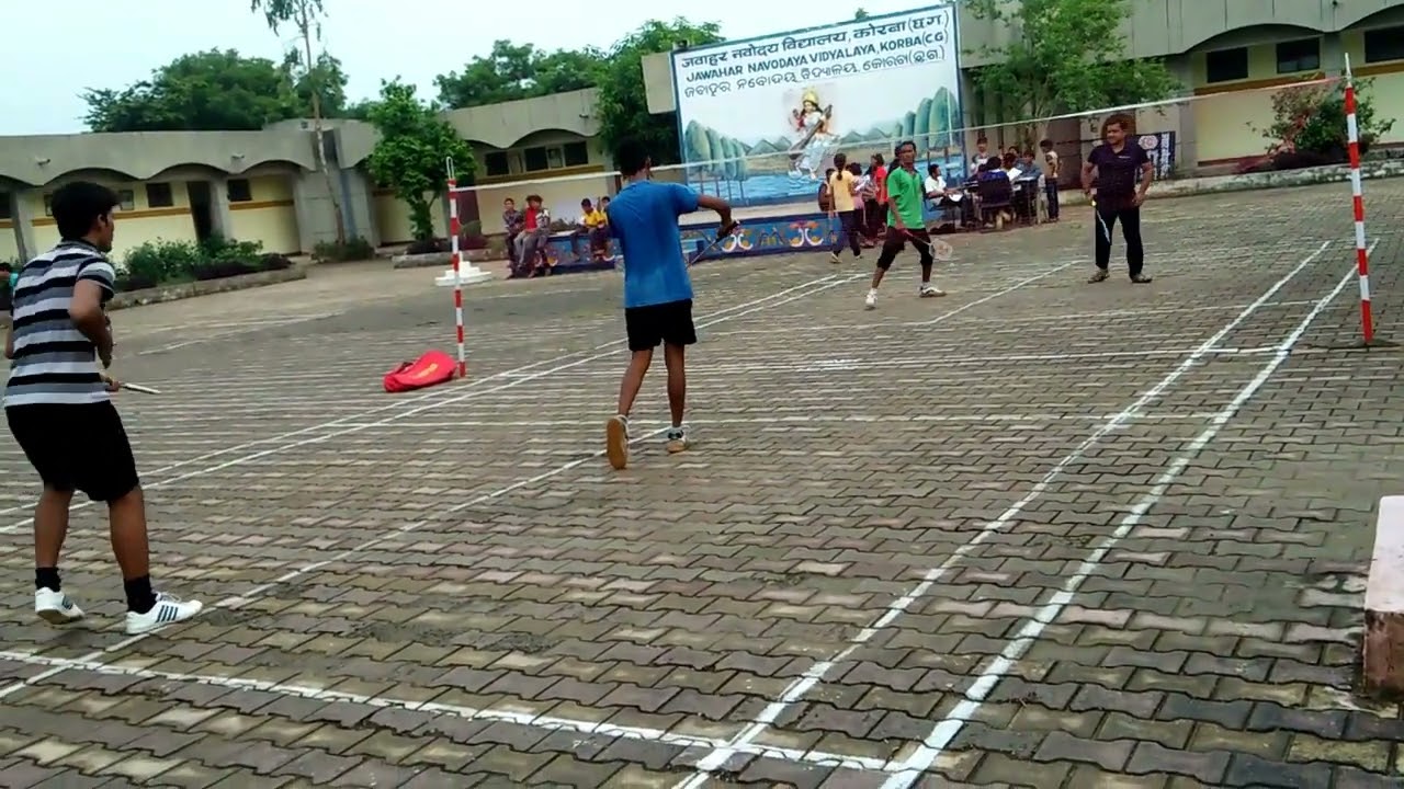 JNV Korba Badminton Practice - YouTube
