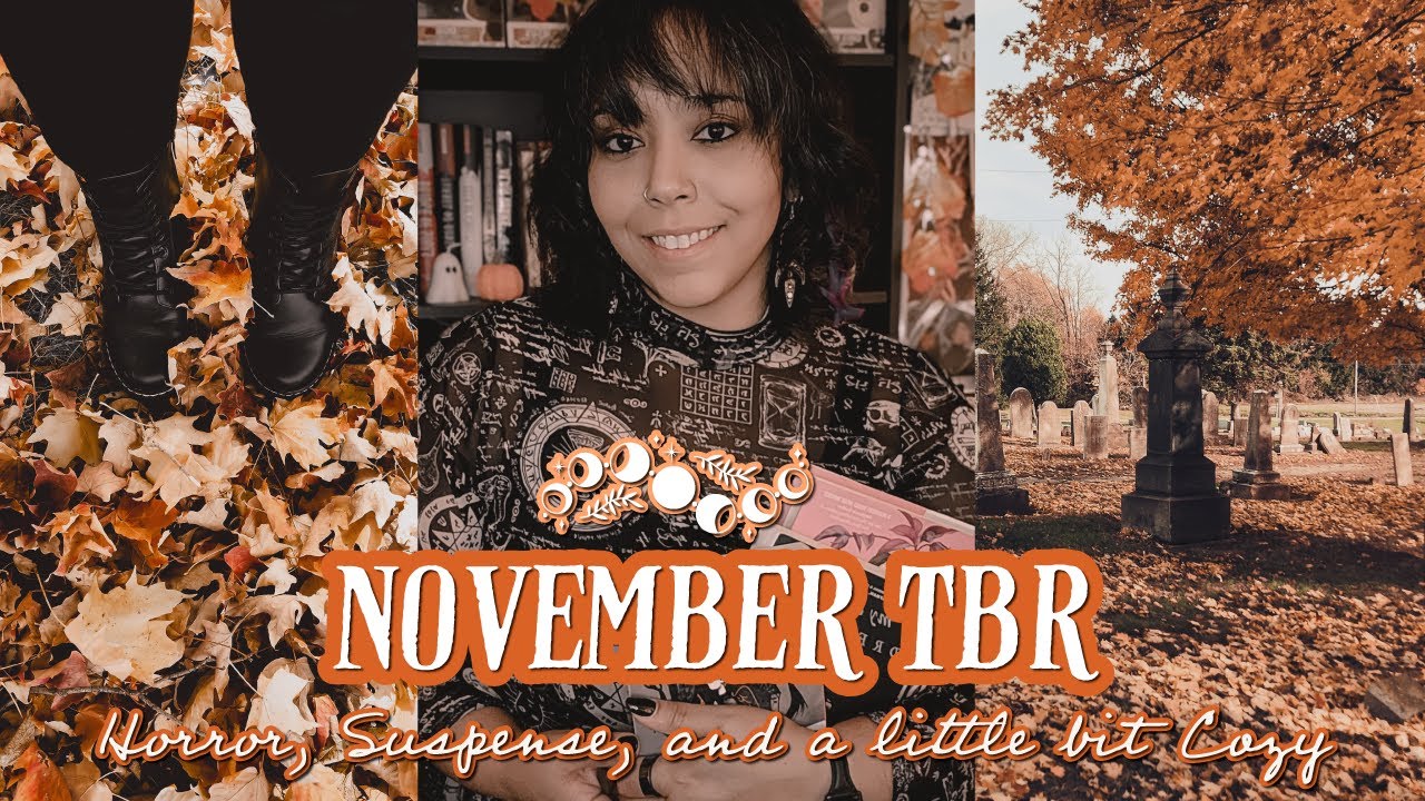 November TBR ๋࣭ ⭑🍂🍁 ๋࣭ ⭑ horror, thriller, creepy, and a little cozy before the winter - YouTube