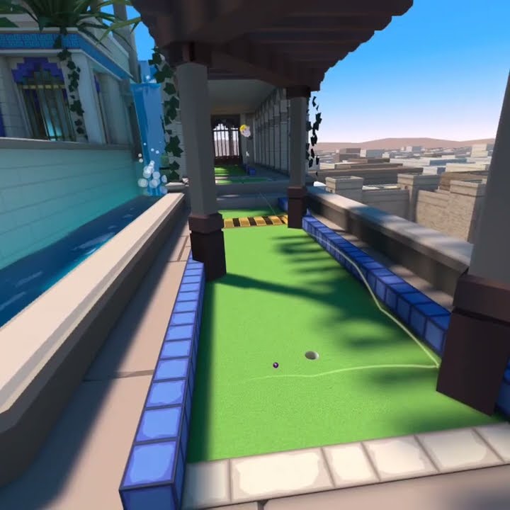 Walkabout Mini Golf, Gardens of Babylon, Hole 16, Hole in 1. - YouTube