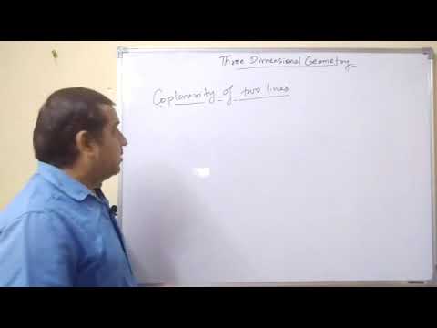 Condition for Coplanarity of two lines and Equation of common plane, Ch ...