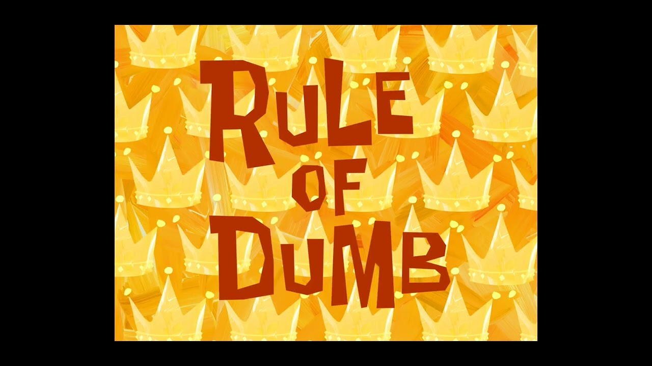 What do you rate on this Spongebob episode? "Rule of Dumb" - YouTube