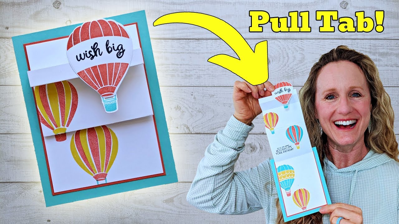 Fun Fold Card Making Class | Pull Tab Extension Card - YouTube
