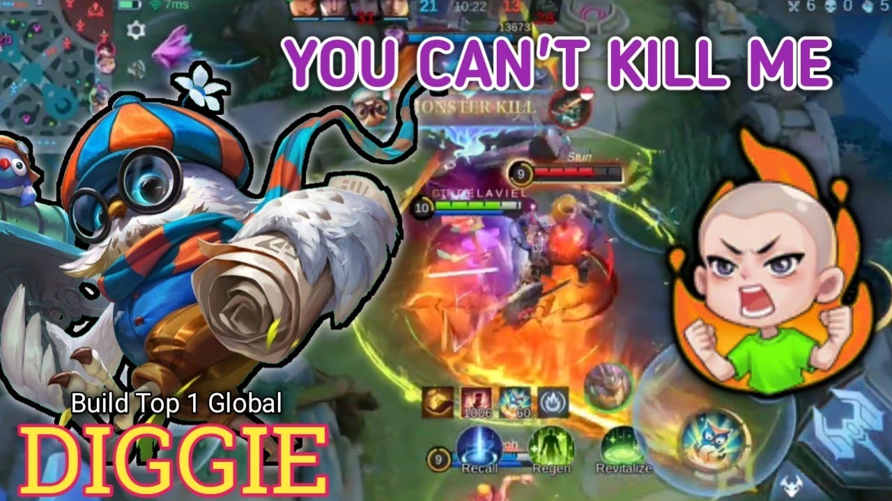 (YOU CAN'T KILL ME) GAMEPLAY DIGGIE - BUILD TOP 1 GLOBAL DIGGIE ...