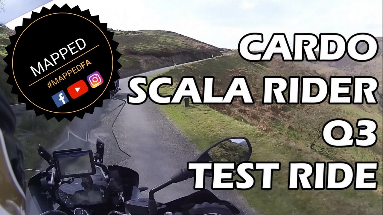 MAPPED - Cardo Scala Rider Q3 TEST RIDE! - YouTube