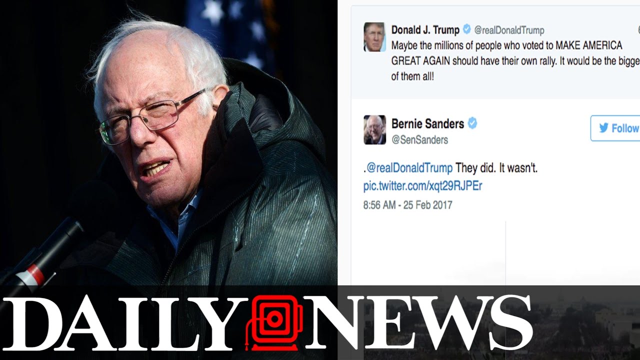 Bernie Sanders Reminds Donald Trump Of His Small Inauguration Crowd ...