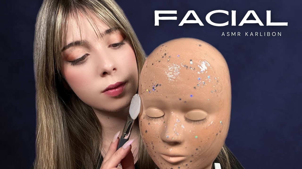 Asmr Facial Treatment Massage Peeling Calming Down And Mouth Sounds