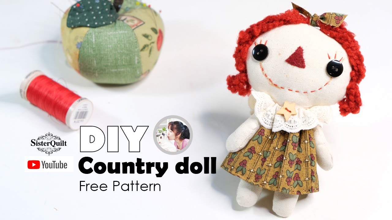 diy country doll - YouTube