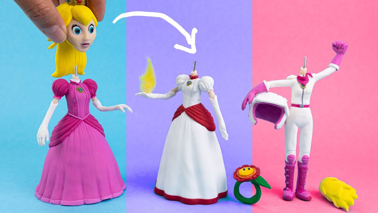 ALL OUTFITS created for Peaches – with polymer clay - YouTube