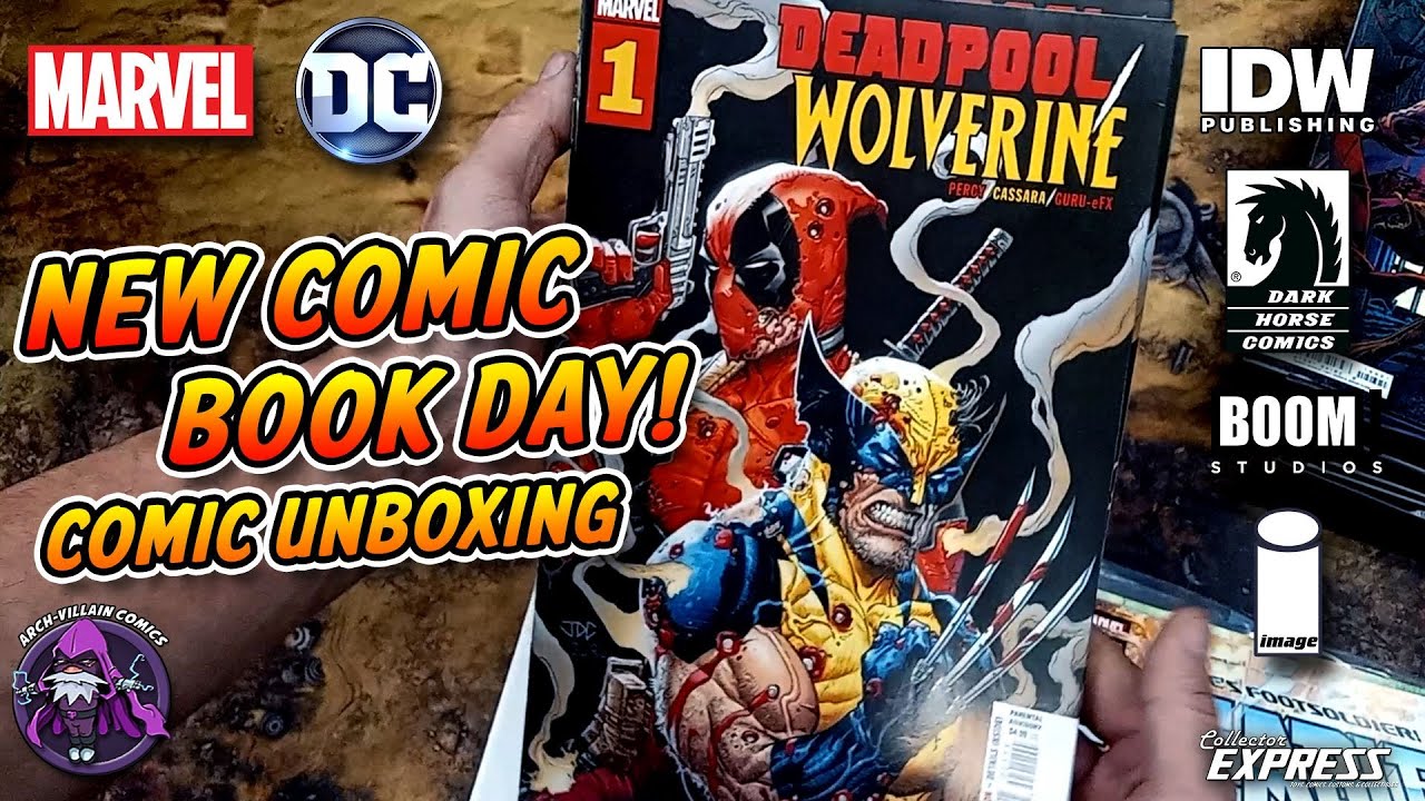 New COMIC BOOK Day - Marvel & DC Comics Unboxing January 1, 2025 - New ...