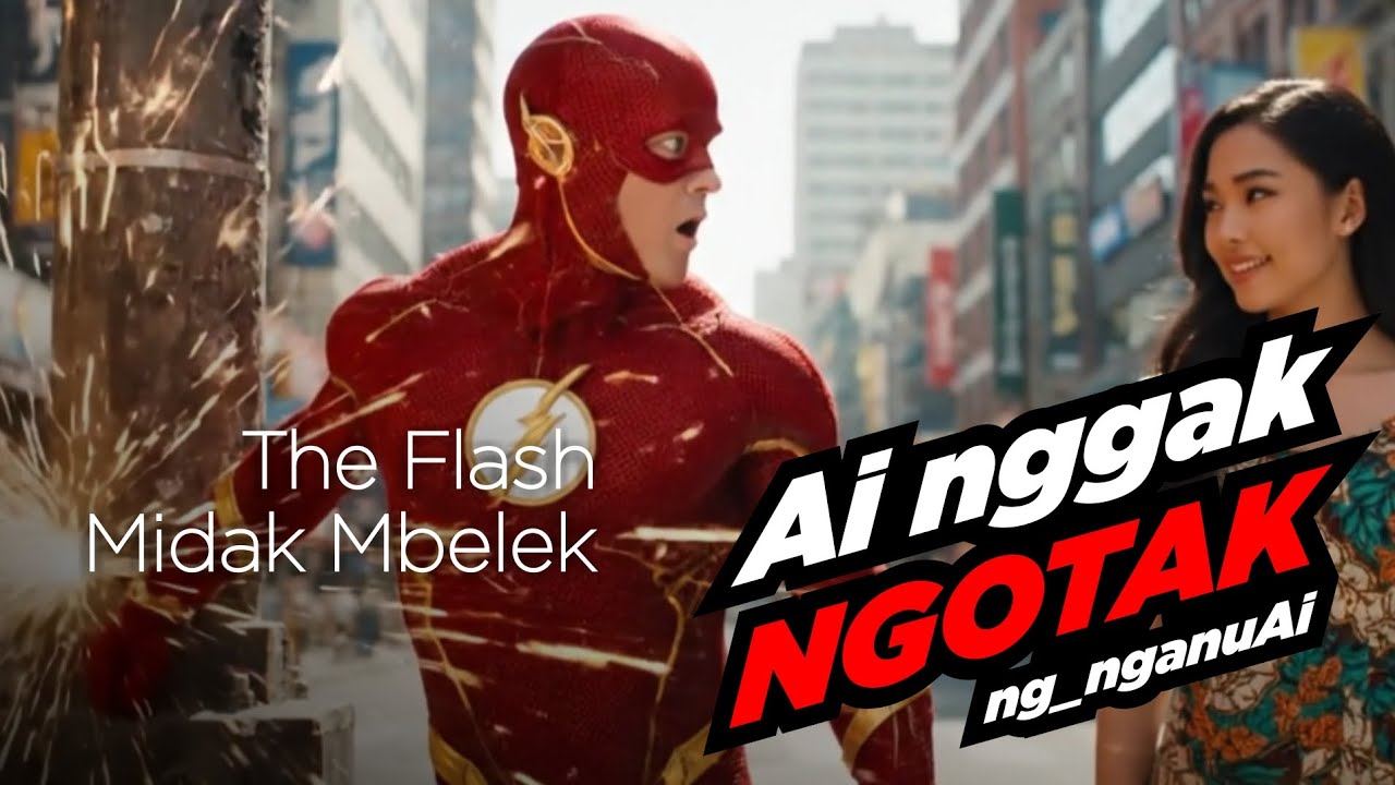 The flash midak mbelek | Superman Ngintip | Ai nggak ngotak #aiviral # ...