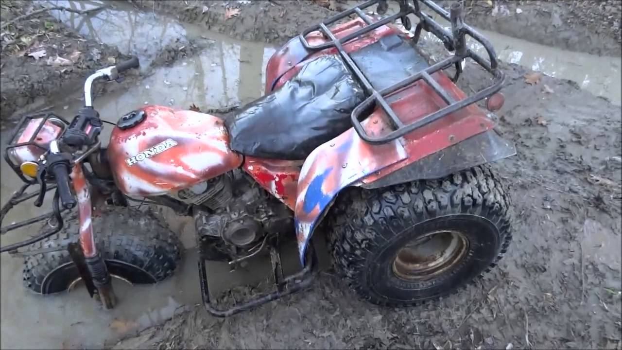 Day 2 of Adventures with the 1983 Honda ATC200E Big Red - YouTube