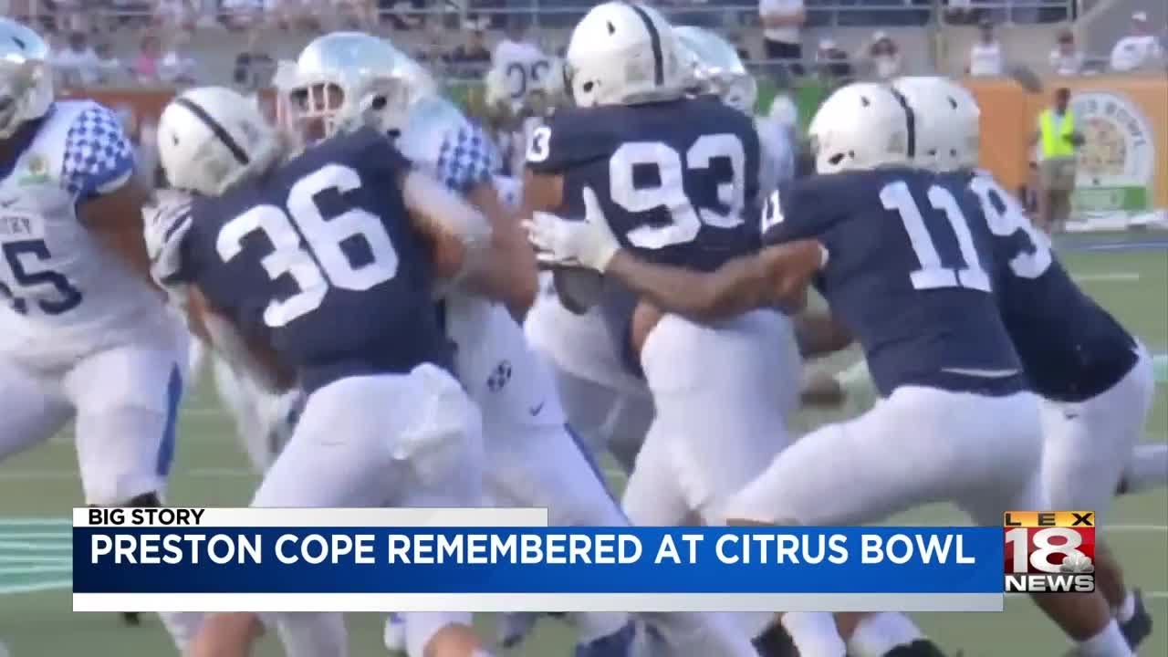 Preston Cope Remembered At Citrus Bowl - YouTube