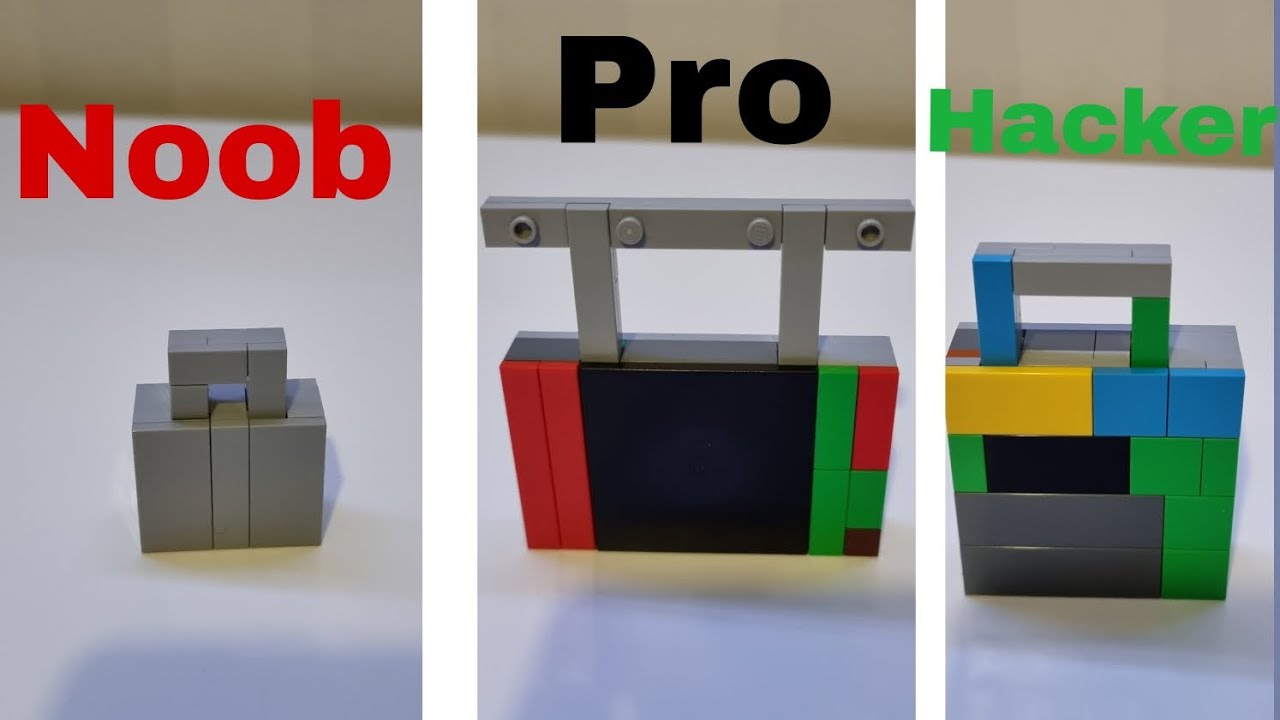Noob vs Pro vs Hacker Lego Lock - YouTube