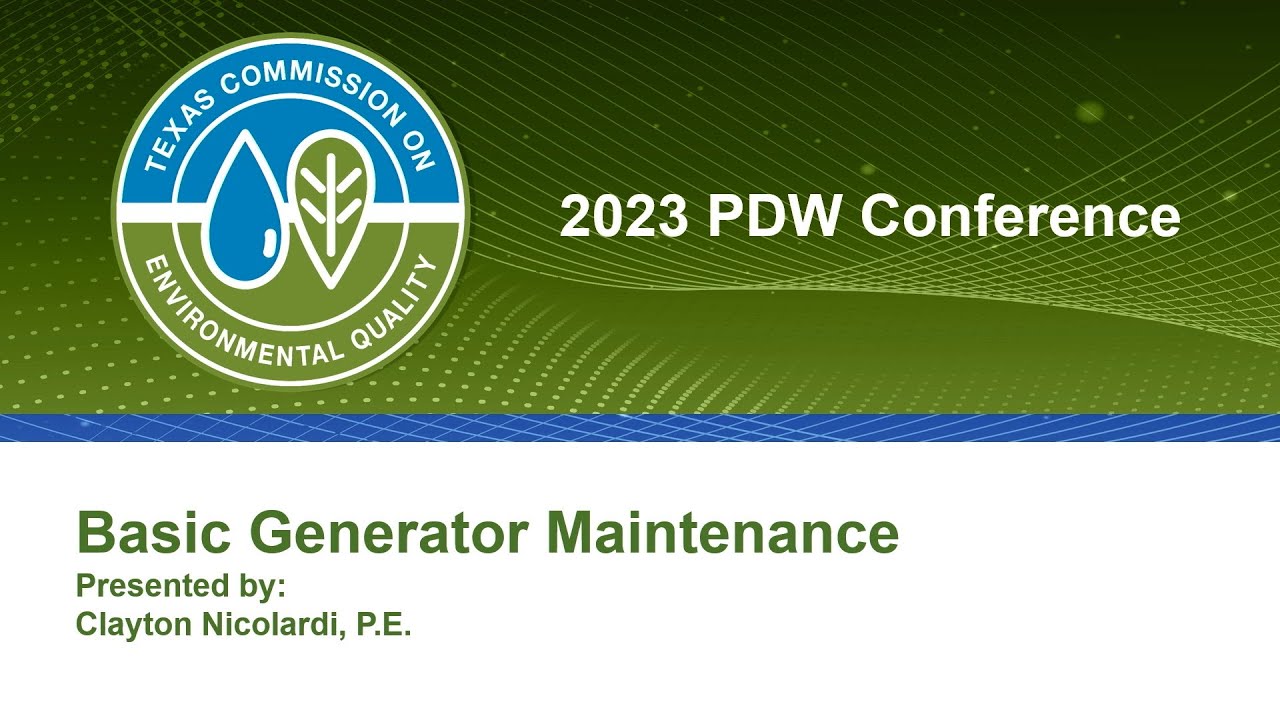 06 Basic Generator Maintenance - YouTube