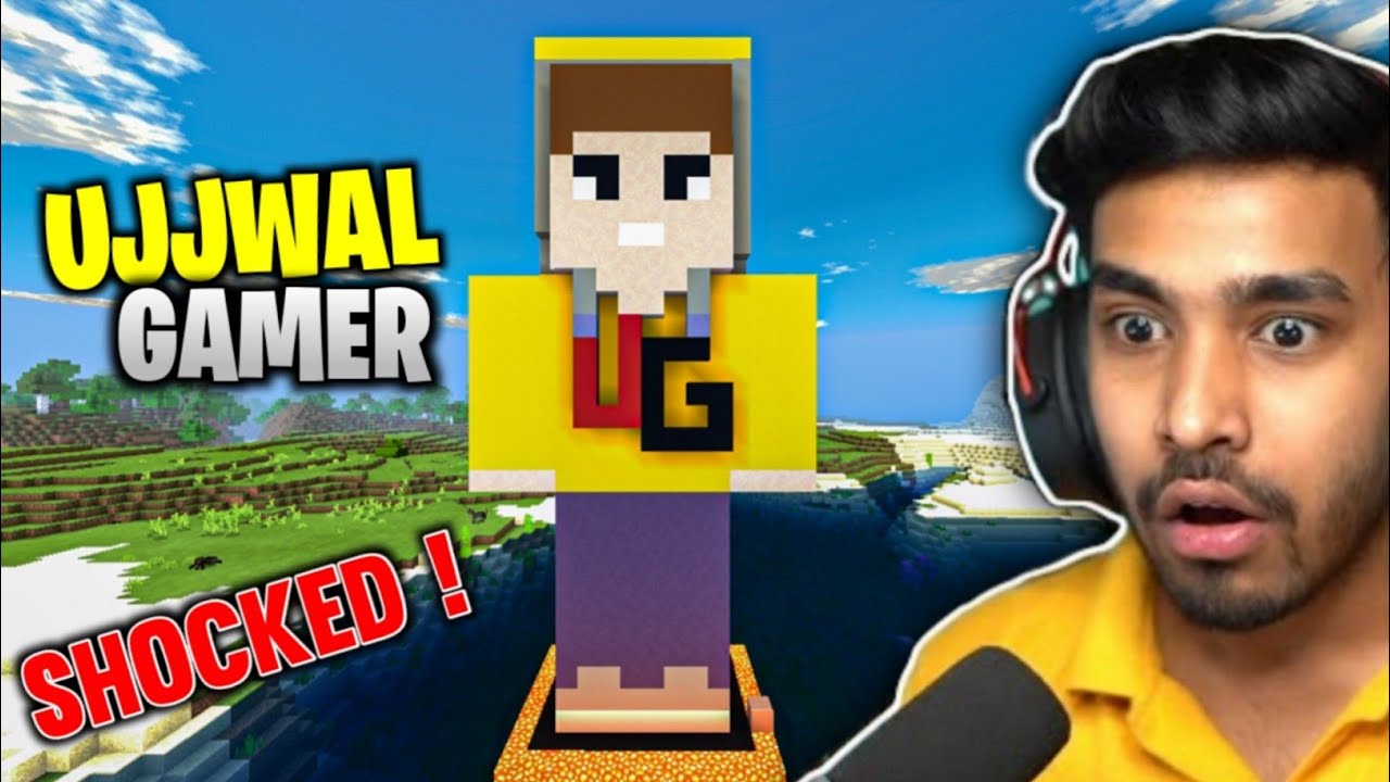 Making Ujjwal Gamer Statue In Minecraft 😮 | Ujjwal Gamer Statue - YouTube