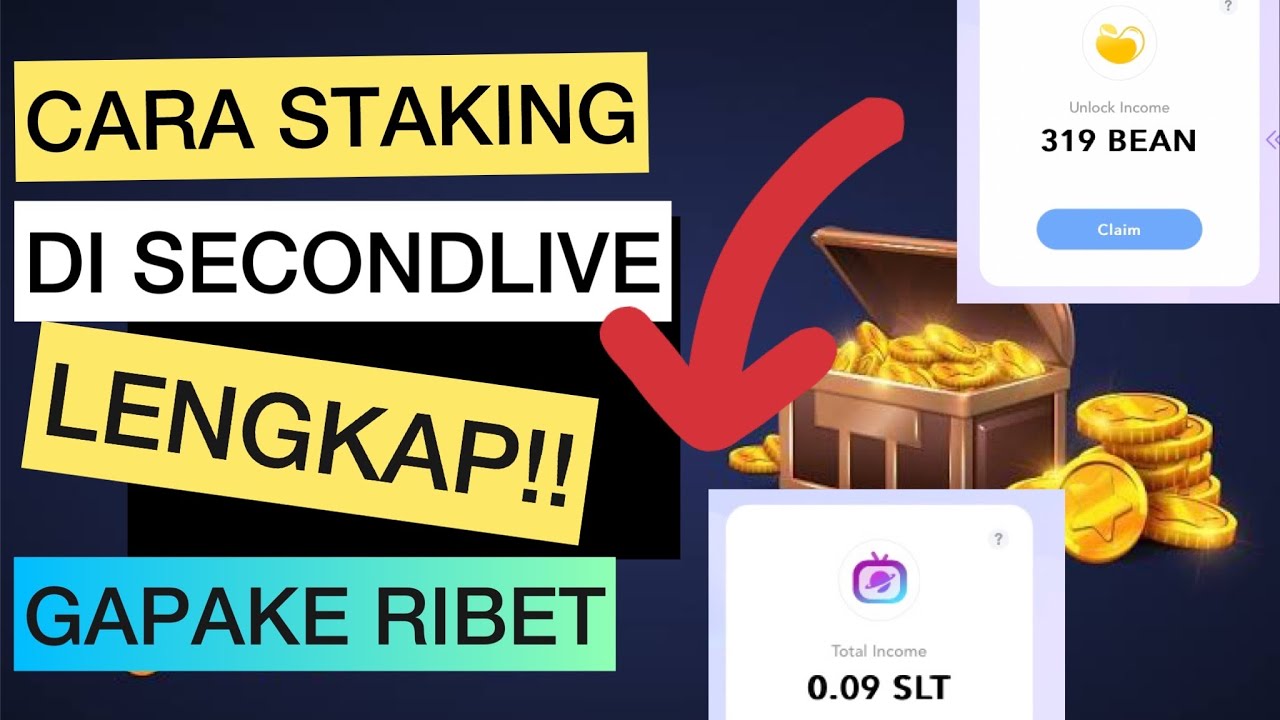TUTORIAL CARA STAKING BEAN DI SECONDLIVE DAPET SLT TOKEN - YouTube