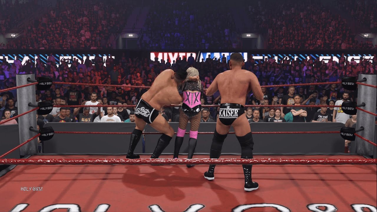 #WWE2K24 | Intergender Handicap Match | The Imperium vs Lana | Wild ...