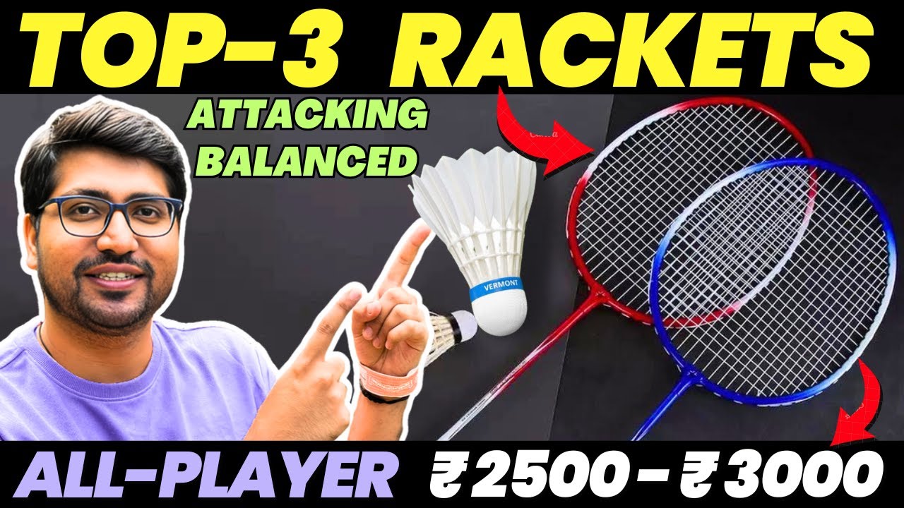 [TOP 3]🔥Best Badminton Racket under ₹3000 in India 2025🏸 Best Rackets ...