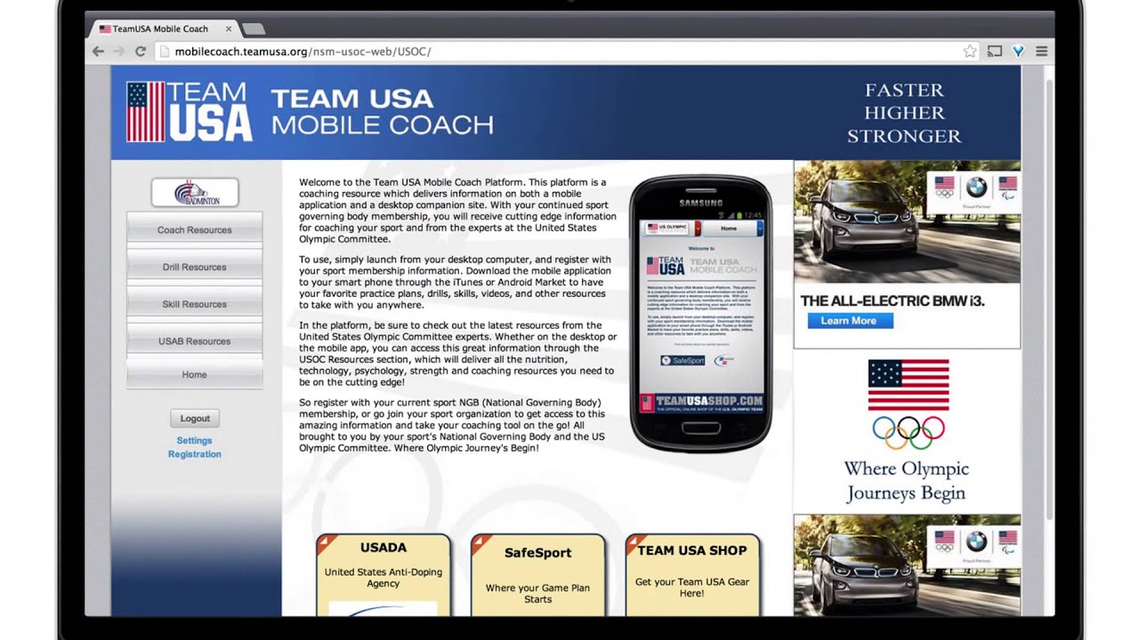 Team USA Mobile Coach App Video - YouTube