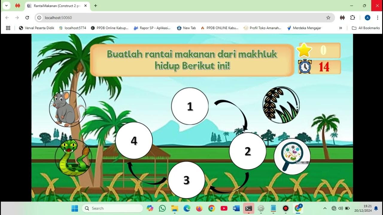Cara Membuat Game Edukasi Rantai Makanan Menggunakan Construct 2 ...