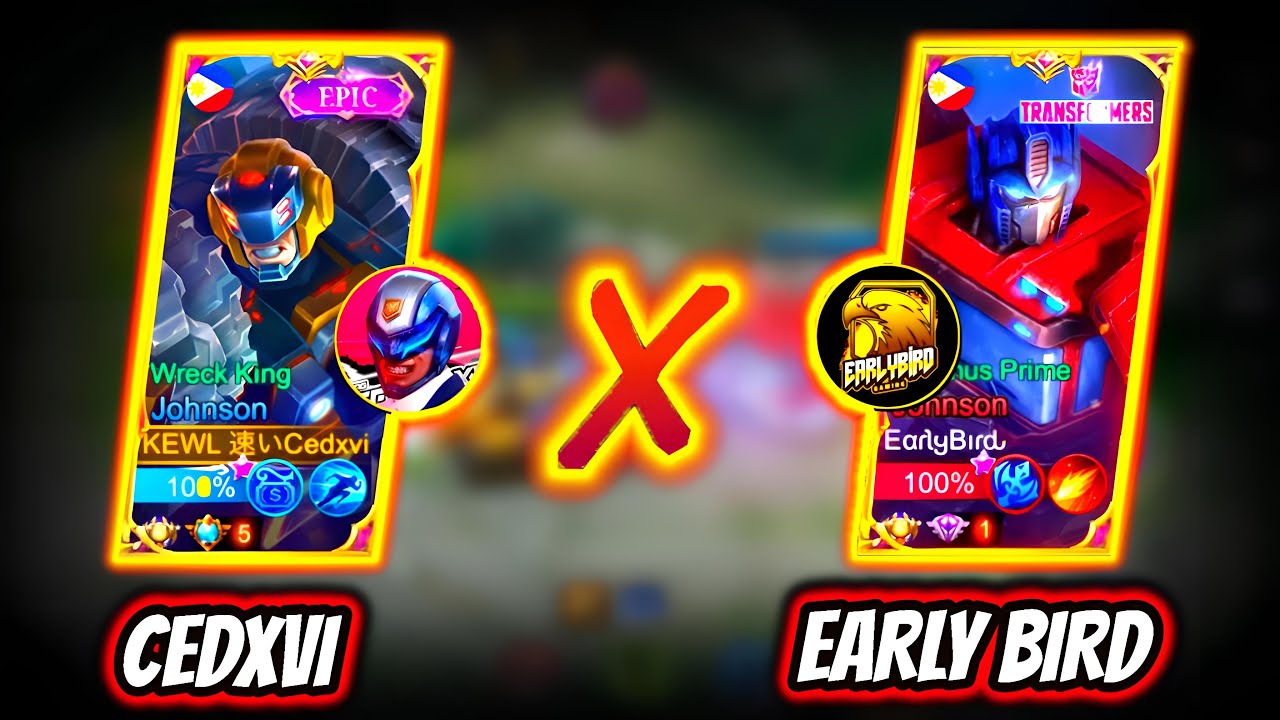 ¡CEDXVI y EARLY BIRD vs 5 JOHNSON SUPER AGRESIVOS! | MOBILE LEGENDS ...