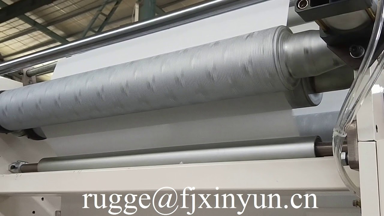Good embossing automatic facial tissue paper making machine - YouTube