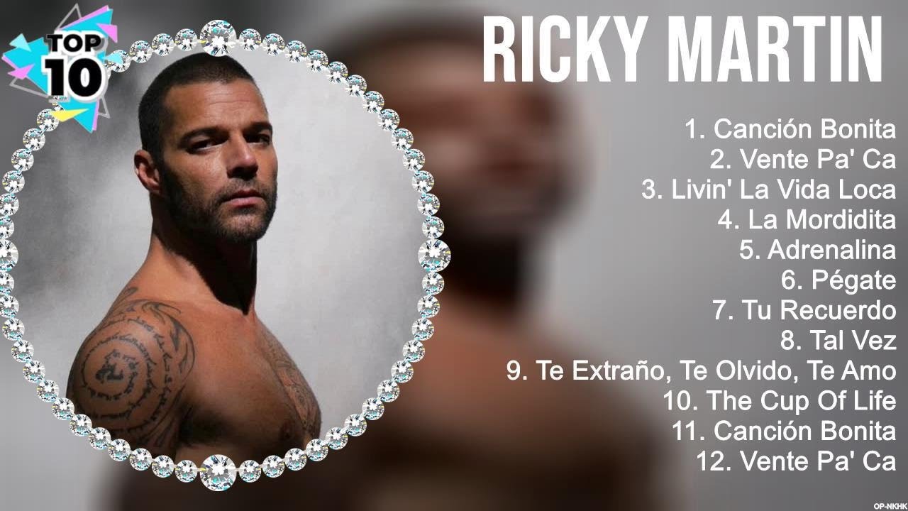 RICKY MARTIN 10 Super Éxitos Románticas Inolvidables MIX ÉXITOS Sus ...