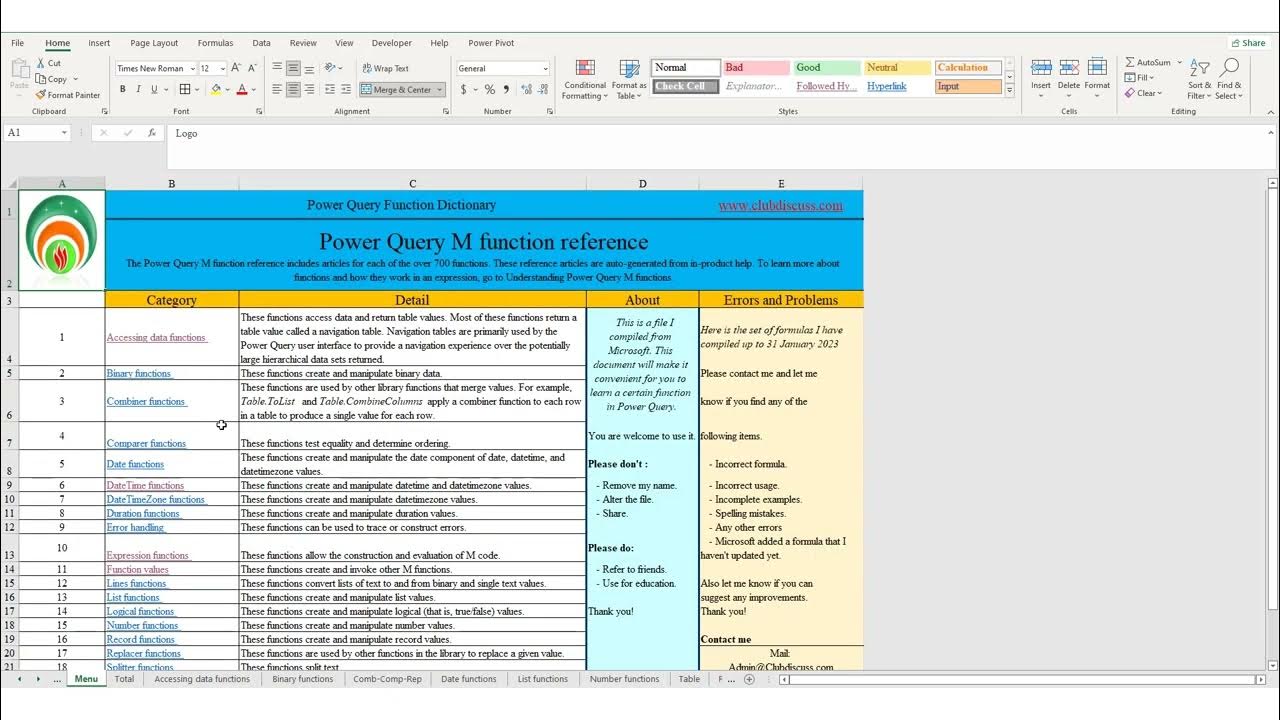 Understanding Power Query M functions - YouTube