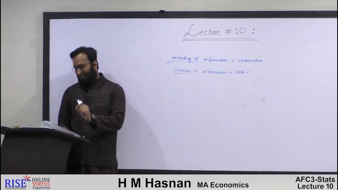 PRC-2 QM | Lecture # 01 | Chapter 08 | Sir HM Hasnan | RISE | - YouTube