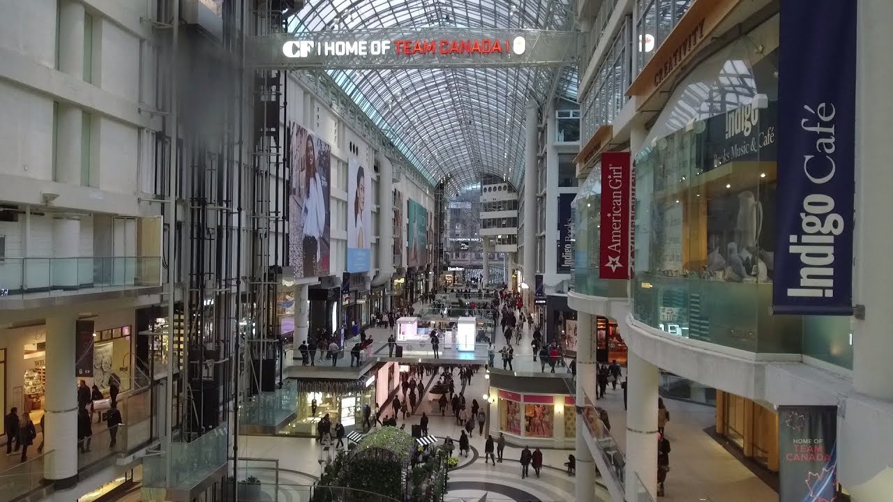 Downtown Toronto CF Eaton Shopping Center (HD) - YouTube